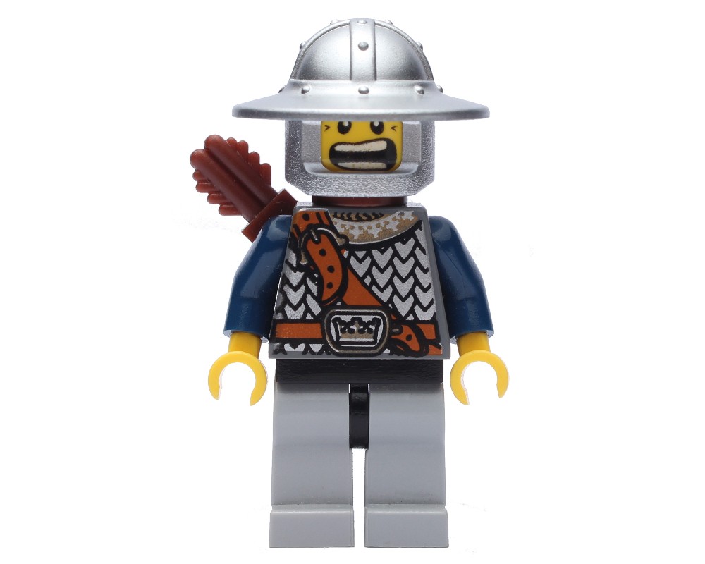 LEGO Set fig-009953 Knight, Archer with Wide Brim Helmet, Quiver, Smile ...