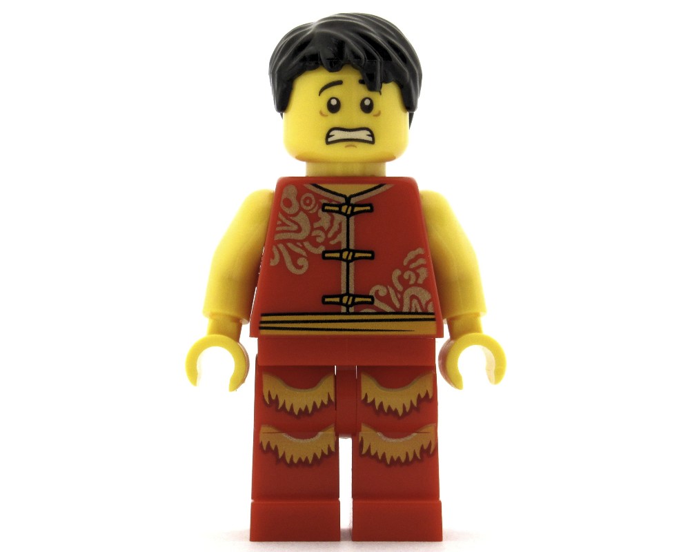 LEGO Set fig-009985 Man, Red Robe with Ties, Black Hair | Rebrickable ...