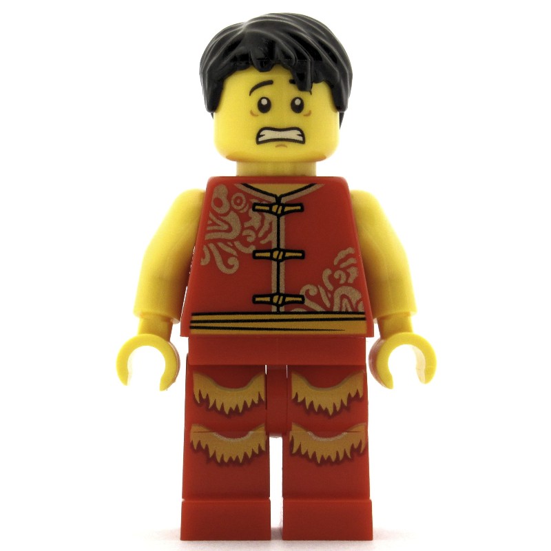 LEGO Set fig-009985 Man, Red Robe with Ties, Black Hair | Rebrickable ...