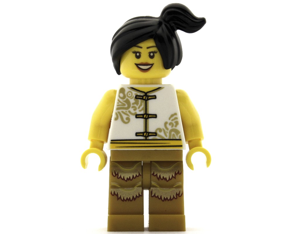 LEGO Set fig-009988 Woman, White Robes with Ties, Black Hair ...