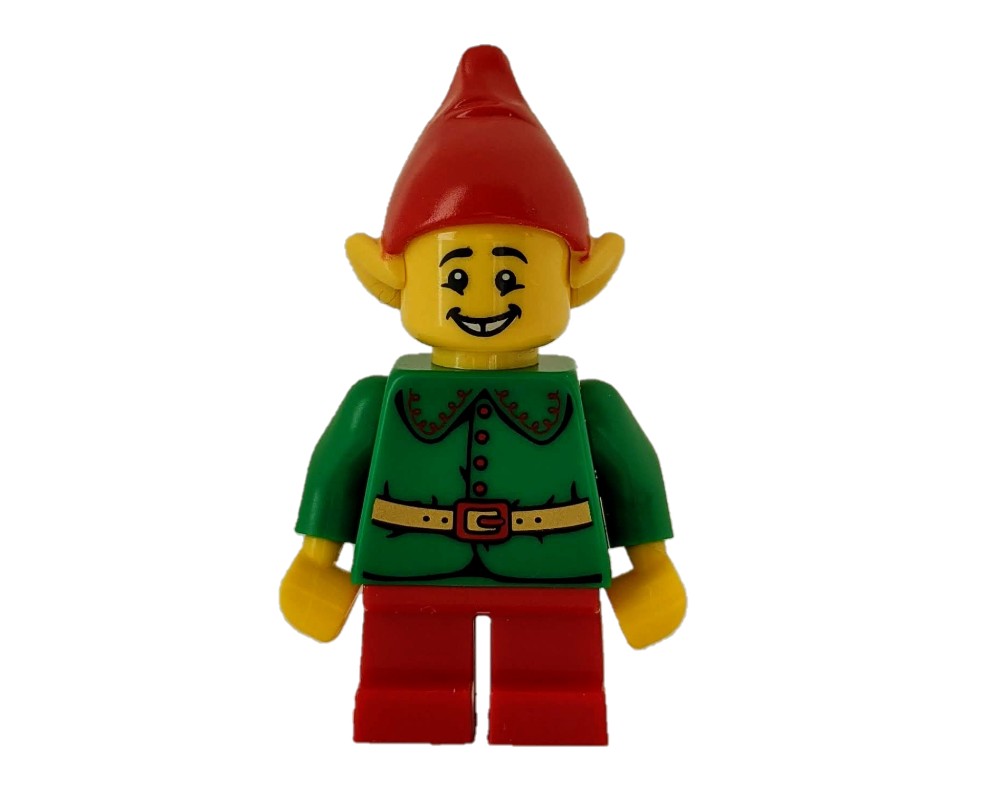 LEGO Set fig-010022 Elf, Green Jacket, Red Hat with Ears | Rebrickable ...