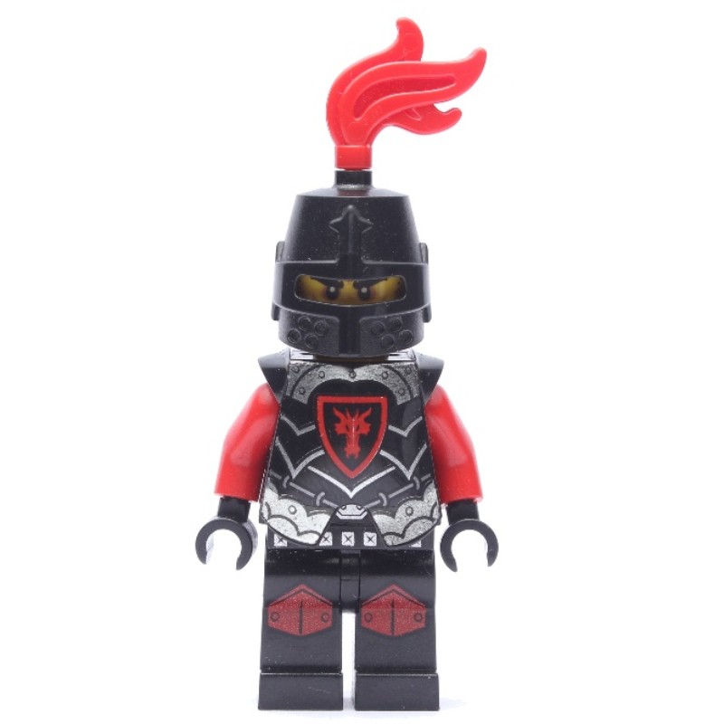 LEGO Set fig-010062 Dragon Knight, Red, Armor, Helmet with Red Plume ...