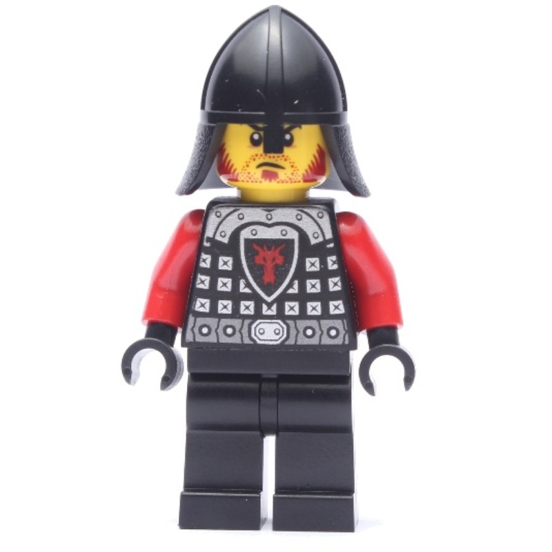 LEGO Set fig-010120 Dragon Knight, Red, Helmet, Red Beard | Rebrickable ...