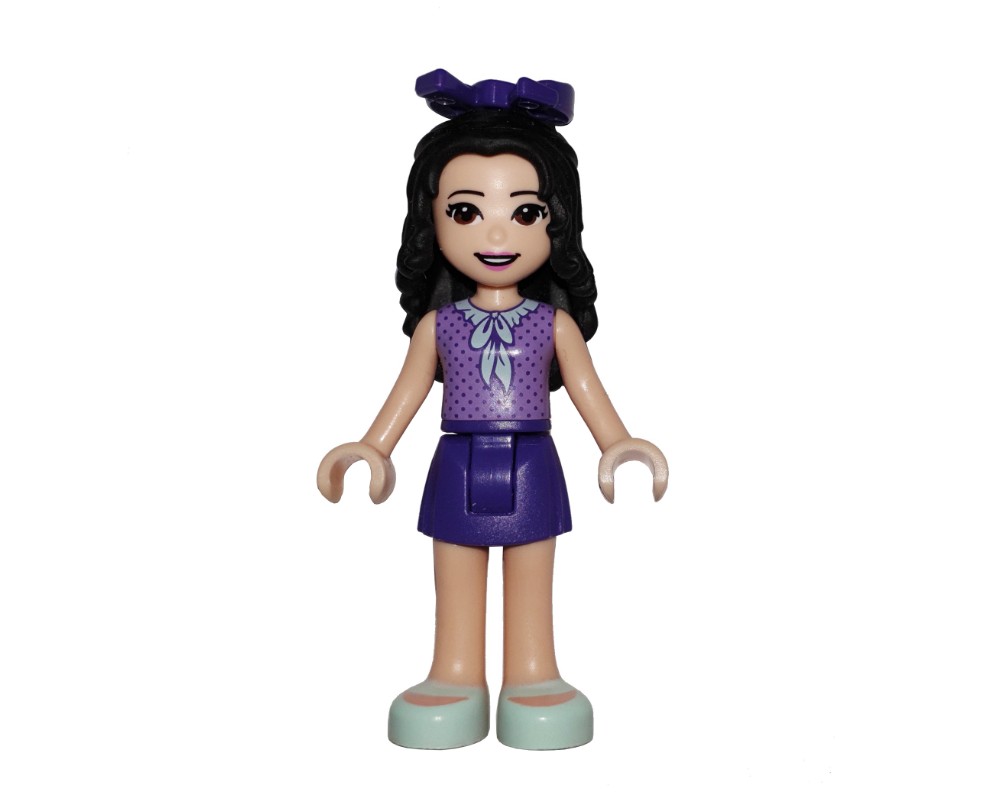 LEGO Set fig-010333 Emma - Medium Lavender Dotted Top, Dark Purple ...