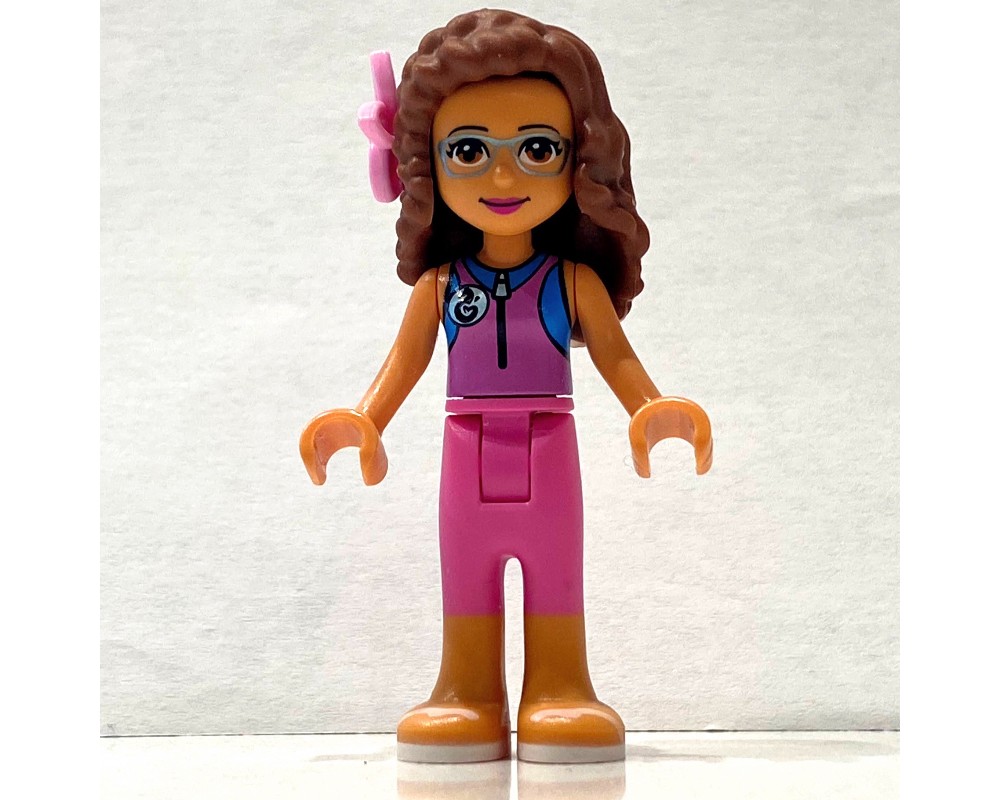 LEGO Set fig-010344 Olivia - Dark Pink Wet Suit, Flower | Rebrickable ...