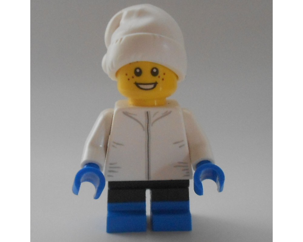 LEGO Set fig-010401 Kid - White Torso, Blue Legs, White Hat ...