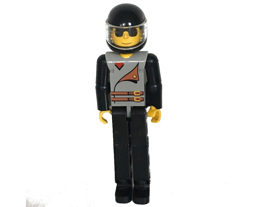 LEGO Set fig-010488 Technic Figure Black Legs, Light Gray Top with 2 ...