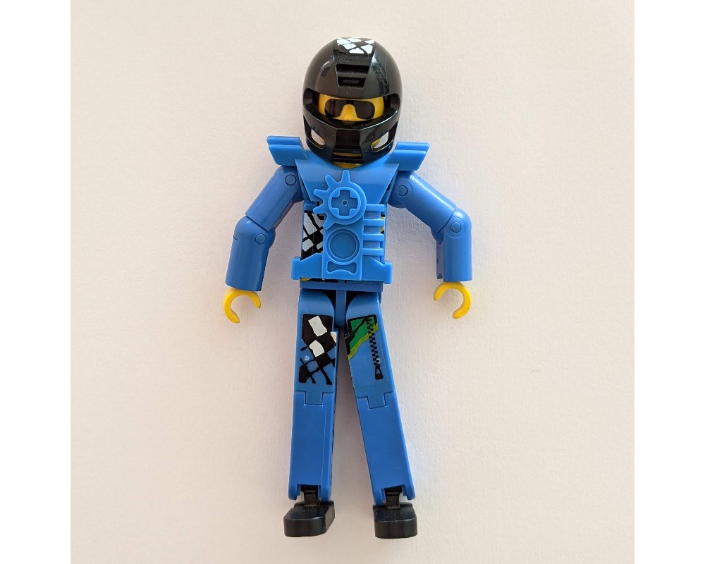 LEGO Set fig-010496 Technic Figure Blue Legs, Blue Top with Technic ...