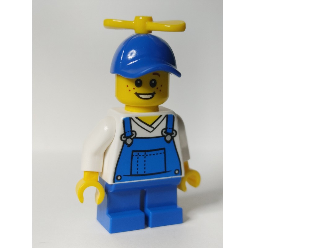 LEGO Set fig-010565 Billy McCloud - Blue Overalls, Blue Cap with Yellow ...
