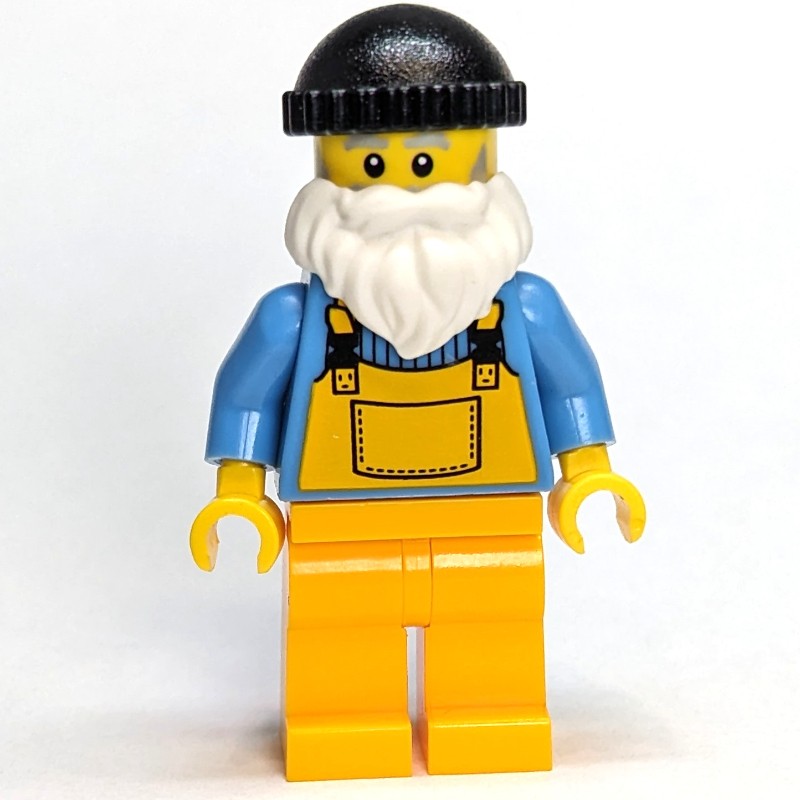 LEGO Set fig-010622 Fisherman - Black Cap | Rebrickable - Build with LEGO
