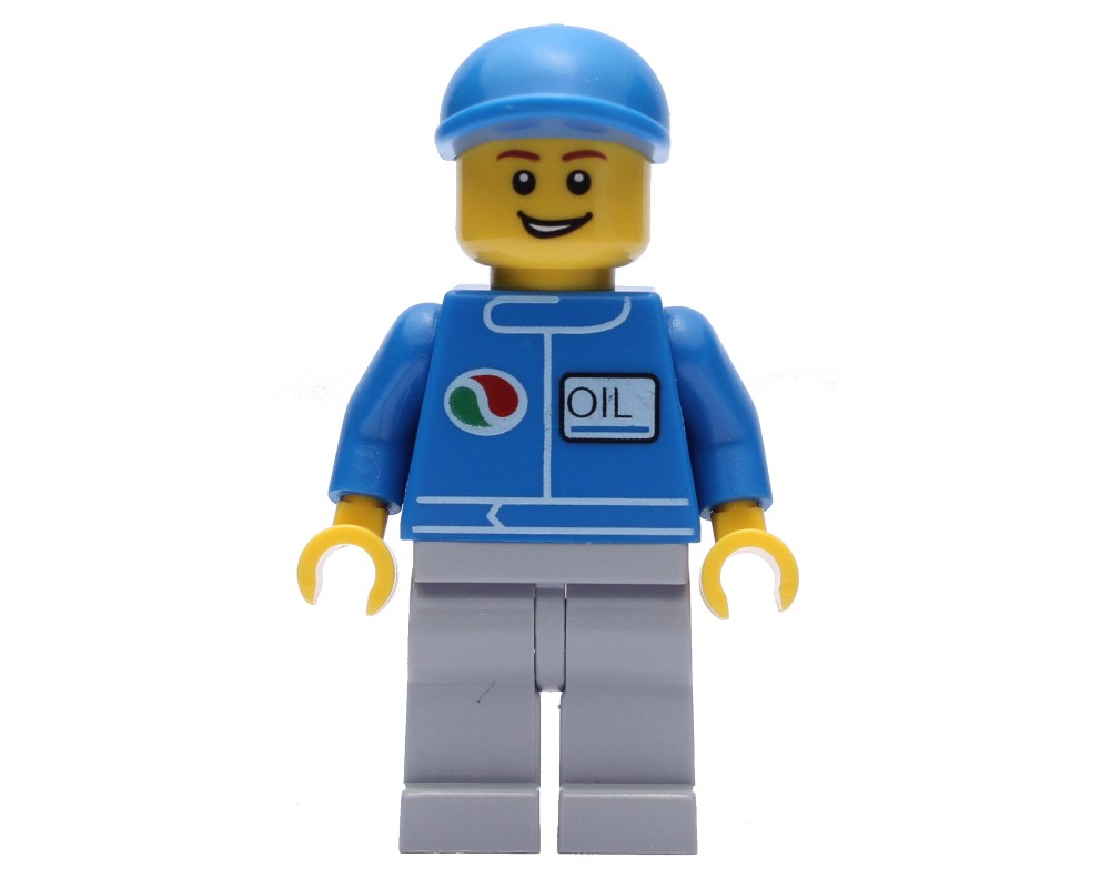 LEGO Set fig-010646 Octan - Blue Torso, Light Bluish Grey Legs, Blue ...