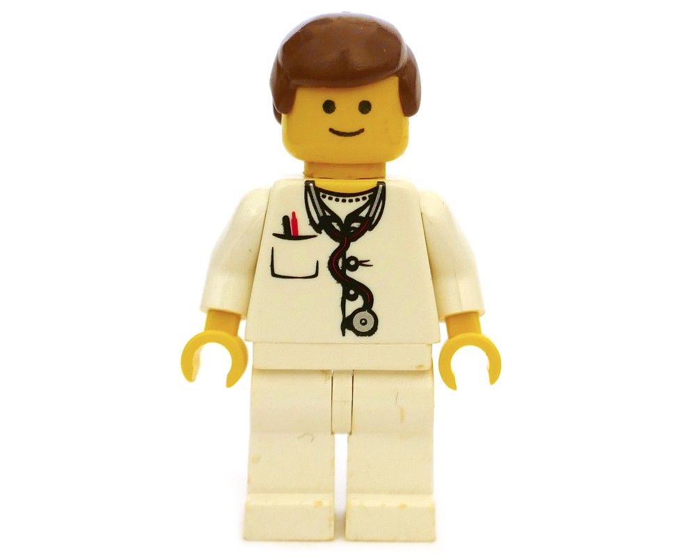 LEGO Set fig-010698 Doctor - White Torso, Stethoscope, White Legs ...