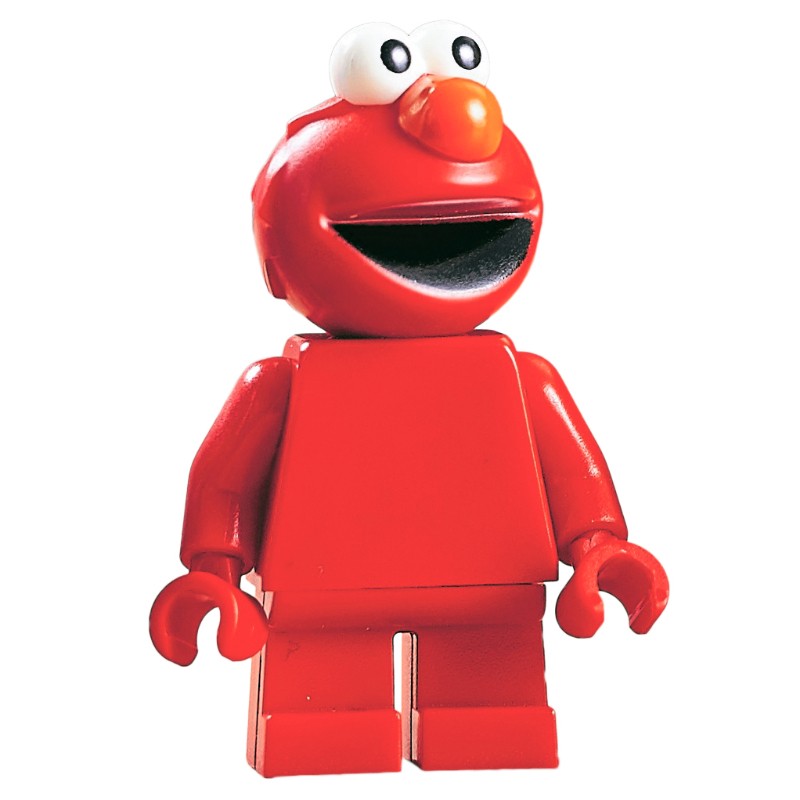 LEGO Set fig-010729 Elmo | Rebrickable - Build with LEGO
