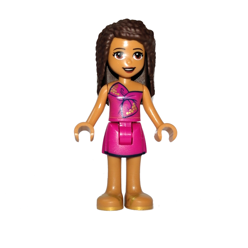 LEGO Set fig-010786 Andrea - Magenta Top, Magenta Skirt (2021 Other ...