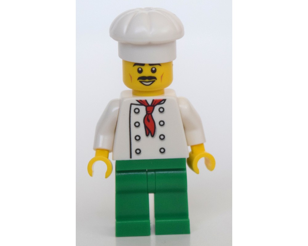 LEGO Set fig-010794 Chef, Green Legs, Chef Hat, Moustache | Rebrickable ...