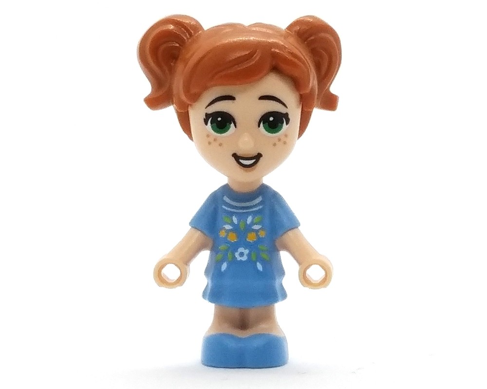 LEGO Set fig-010904 Ava - Microdoll, Medium Blue Dress, Dark Orange ...