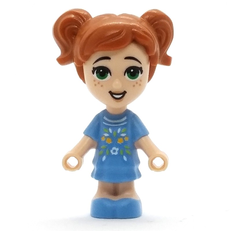 LEGO Set fig-010904 Ava - Microdoll, Medium Blue Dress, Dark Orange ...