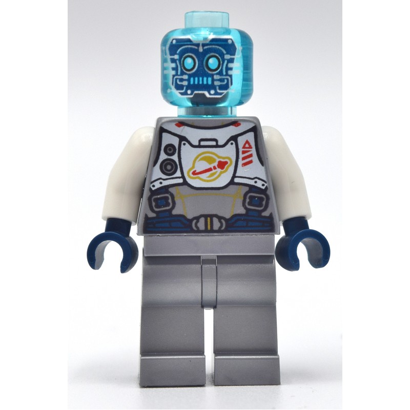 LEGO Set fig-010913 Droid - Flat Silver Torso, Legs, Trans-Light Blue ...