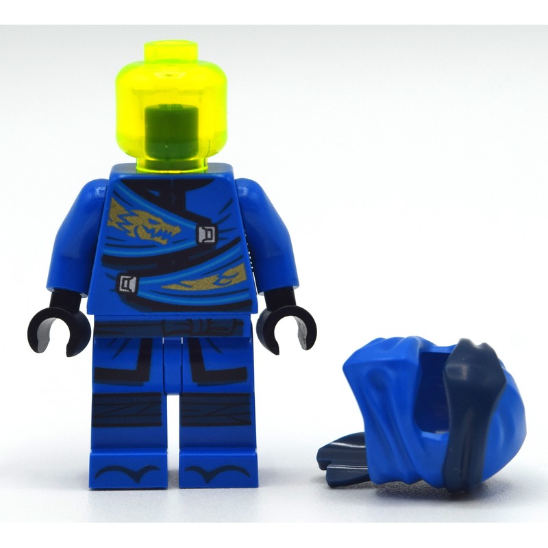 LEGO Set fig-010926 Jay with Plain Trans-Neon Green Head (2021 Ninjago ...