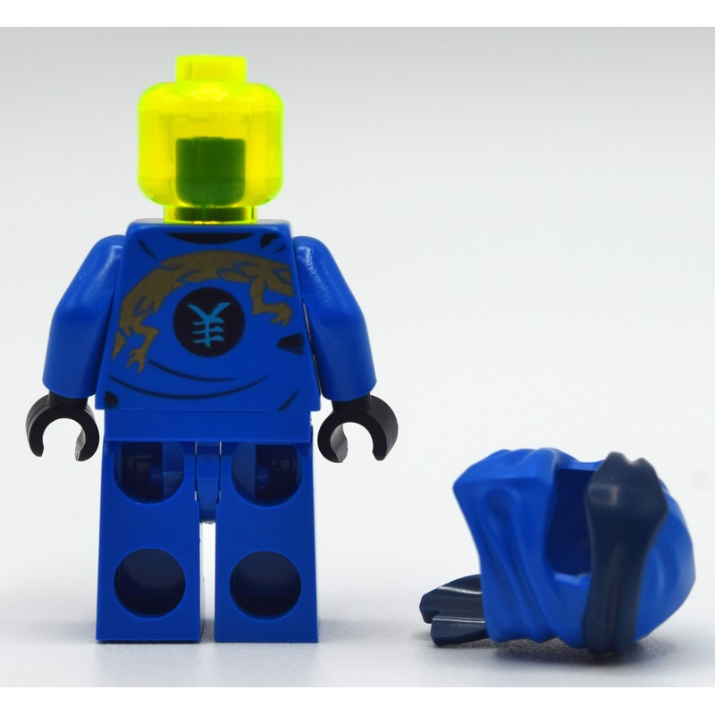 LEGO Set fig-010926 Jay with Plain Trans-Neon Green Head (2021 Ninjago ...
