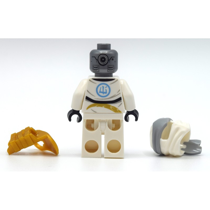 LEGO Set fig-010928 Zane with Shoulder Cover and Silver Head (Legacy ...