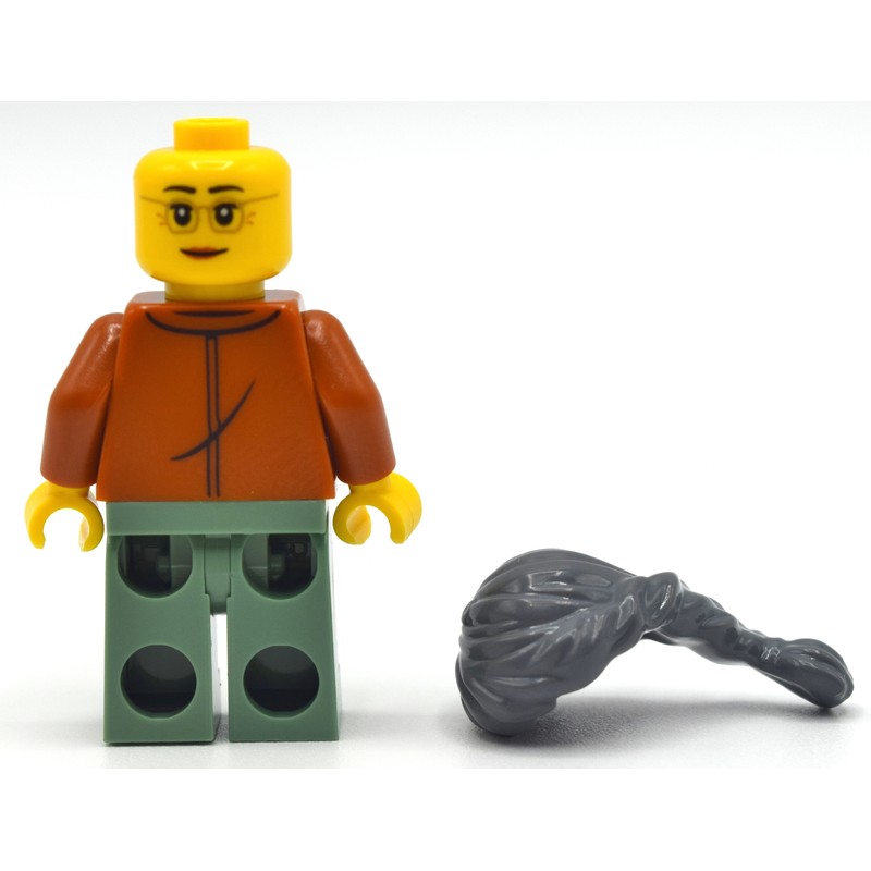 LEGO Set fig-010946 Misako, Dark Orange Jacket | Rebrickable - Build ...