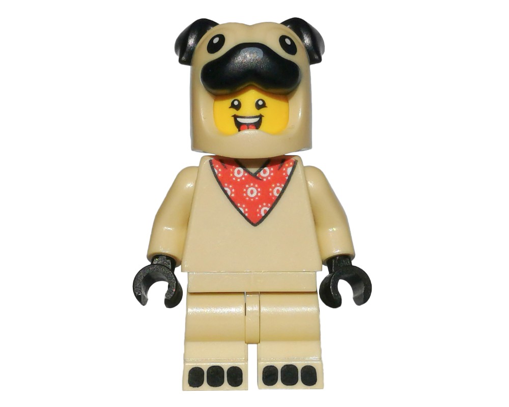 LEGO Set fig-011016 Pug Costume Guy | Rebrickable - Build with LEGO