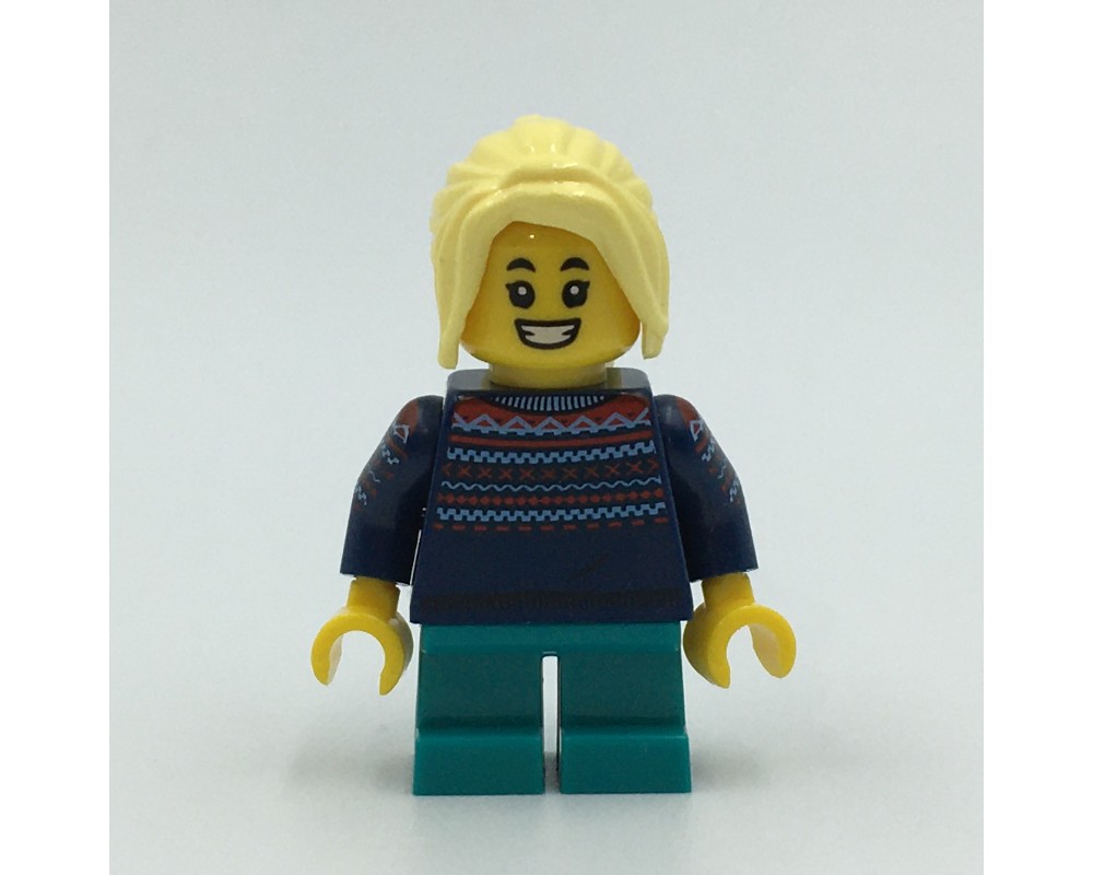 LEGO Set fig-011066 Kid - Dark Blue Torso, Dark Turquoise Legs, Bright ...