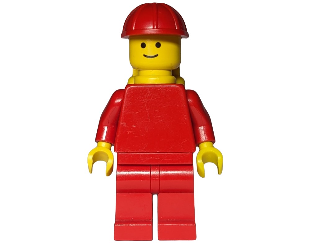 LEGO Set fig-011069 Red Torso, Red Legs, Red Helmet, Yellow Air Tanks ...