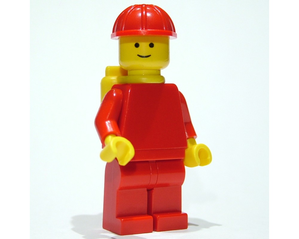 LEGO Set fig-011069 Red Torso, Red Legs, Red Helmet, Yellow Air Tanks ...