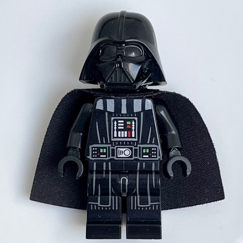 LEGO Set fig-011126 Darth Vader, White Skin, 50231 Cape, Robe Hem and Stripes on Legs, Plain ...