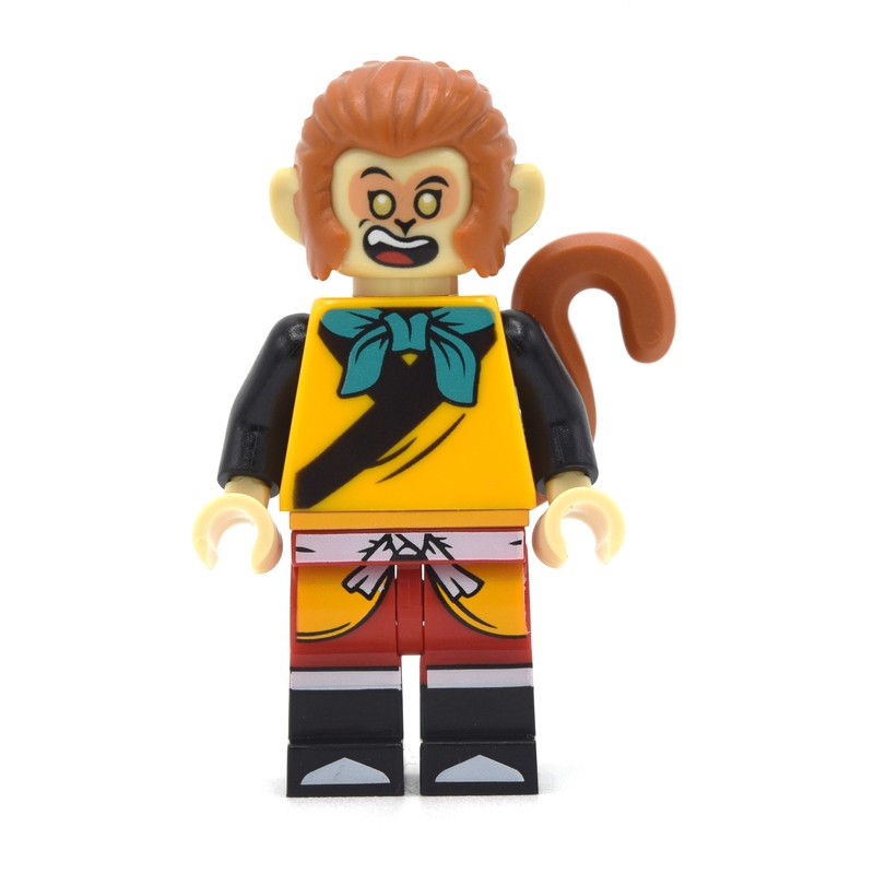LEGO Set fig-011144 Monkey King, Dark Turquoise Bow, Smile / Angry ...