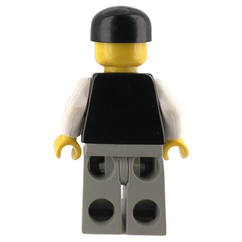 LEGO Set fig-011267 Police - Black Torso, Light Grey Legs, Black Cap ...