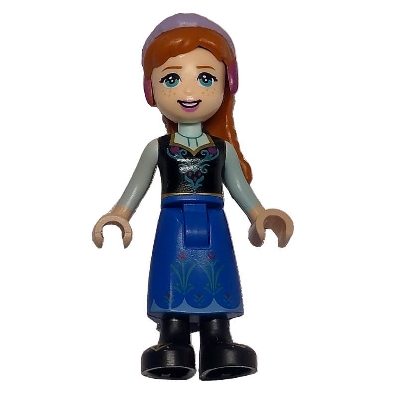 LEGO Set fig-011332 Anna, Blue Skirt | Rebrickable - Build with LEGO