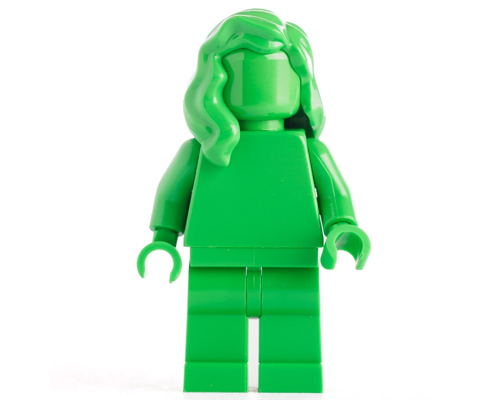 LEGO Set fig-011432 Monochrome Bright Green with Hair | Rebrickable ...