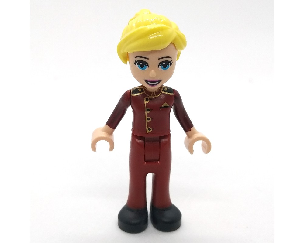 LEGO Set fig-011467 Stephanie - Dark Red Uniform | Rebrickable - Build ...