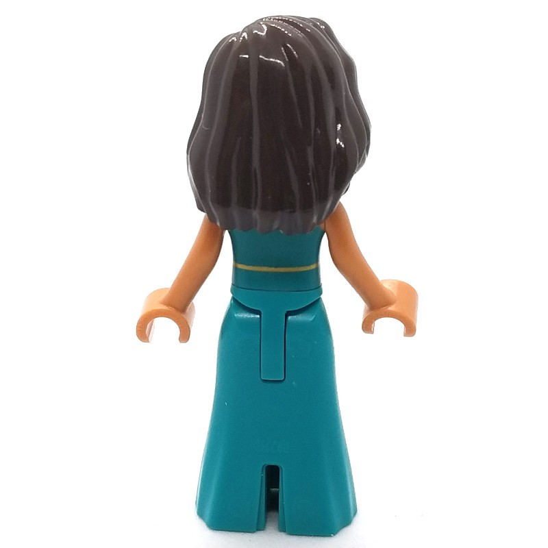 LEGO Set fig-011468 Amelia - Dark Turquoise Dress | Rebrickable - Build ...