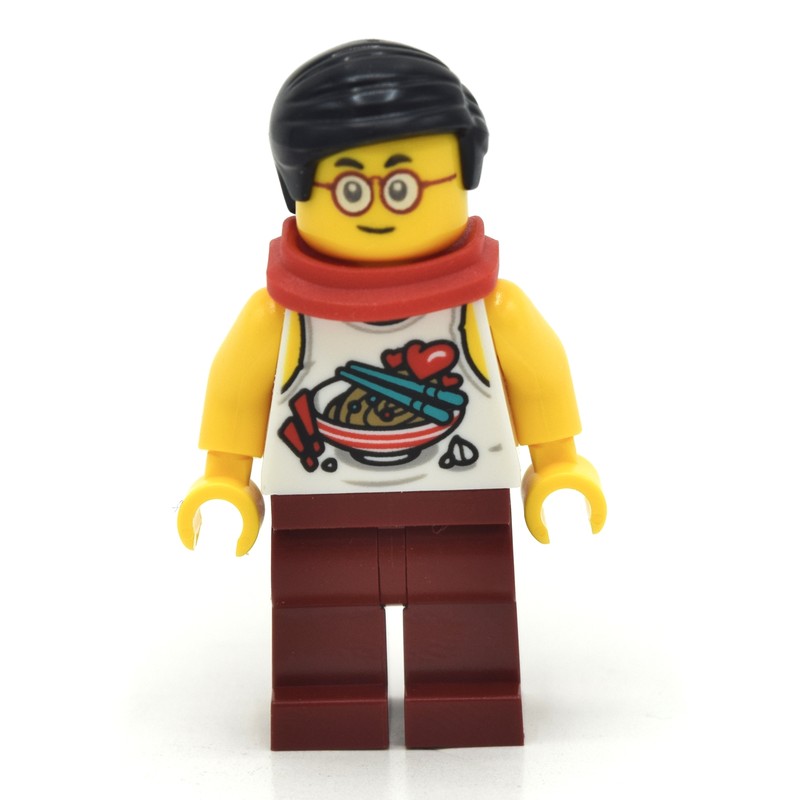 LEGO Set fig-011571 Mr. Tang - White Torso, Dark Red Legs | Rebrickable ...