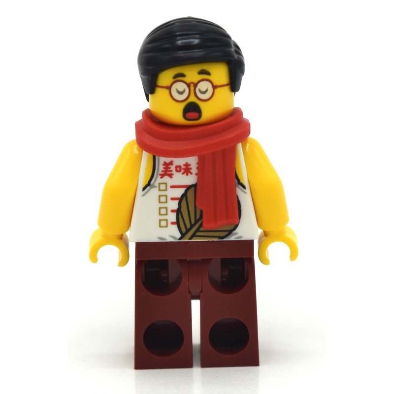 LEGO Set fig-011571 Mr. Tang - White Torso, Dark Red Legs | Rebrickable ...