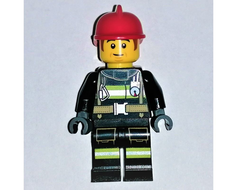 LEGO Set fig-011715 Bob, Black Firesuit, Red Helmet | Rebrickable ...