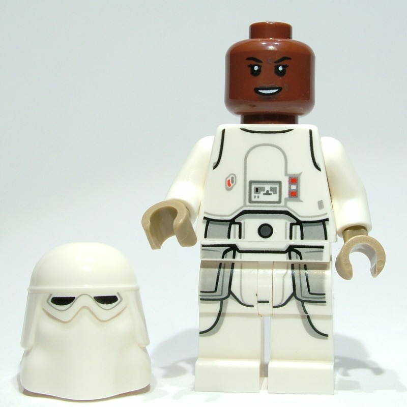 LEGO Set fig-011944 Snowtrooper, White Hips, Reddish Brown Head, Female ...