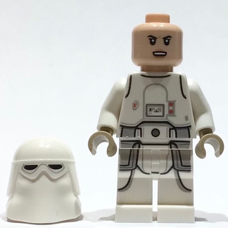 LEGO Set fig-011945 Snowtrooper, White Hips, Light Nougat Head, Female ...