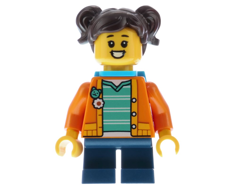 LEGO Set fig-012012 Madison - Orange Jacket, Dark Azure Backpack ...