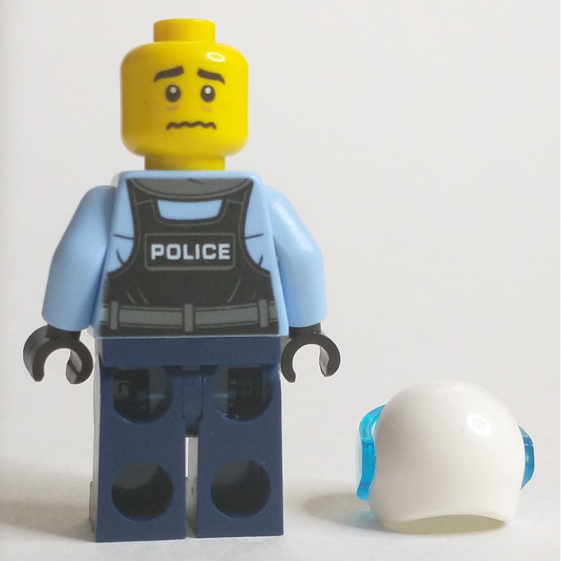 LEGO Set fig-012020 Allen, Vest, White Helmet | Rebrickable - Build ...