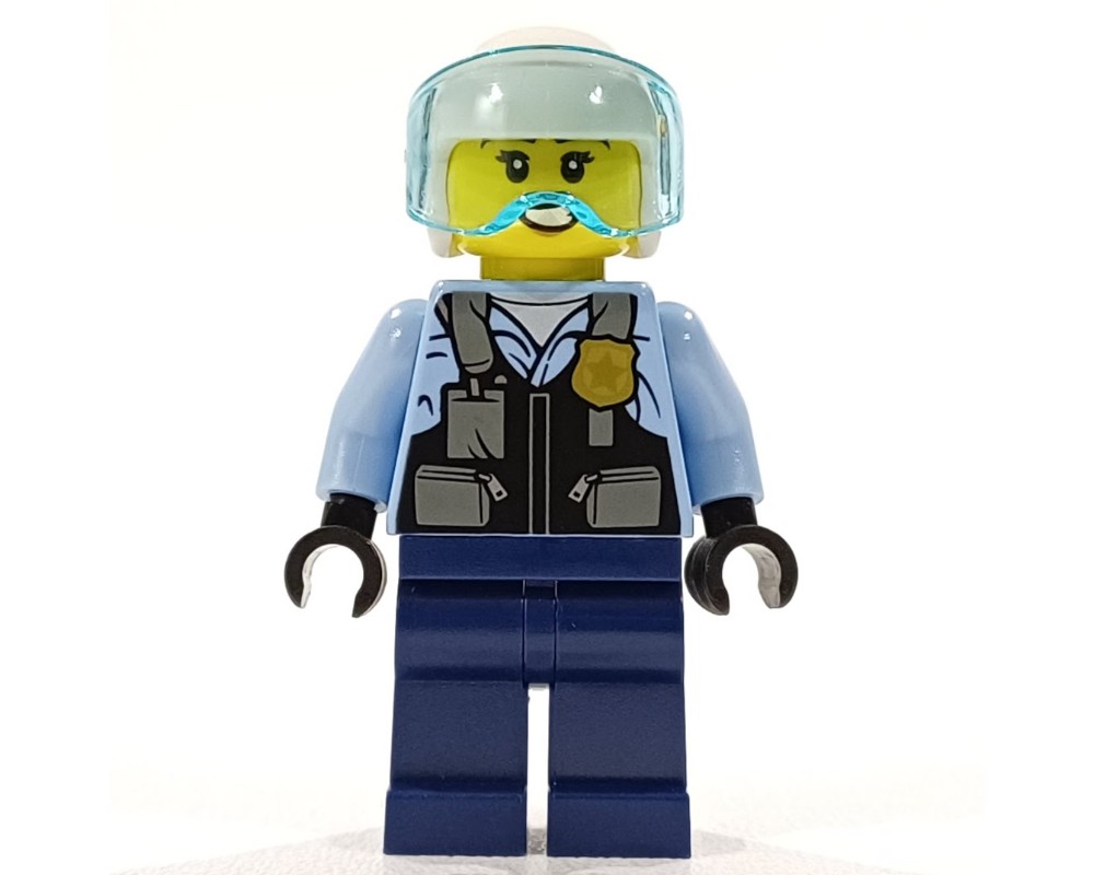 LEGO Set fig-012061 Rooky Partnur, White Helmet, Dark Blue Legs ...