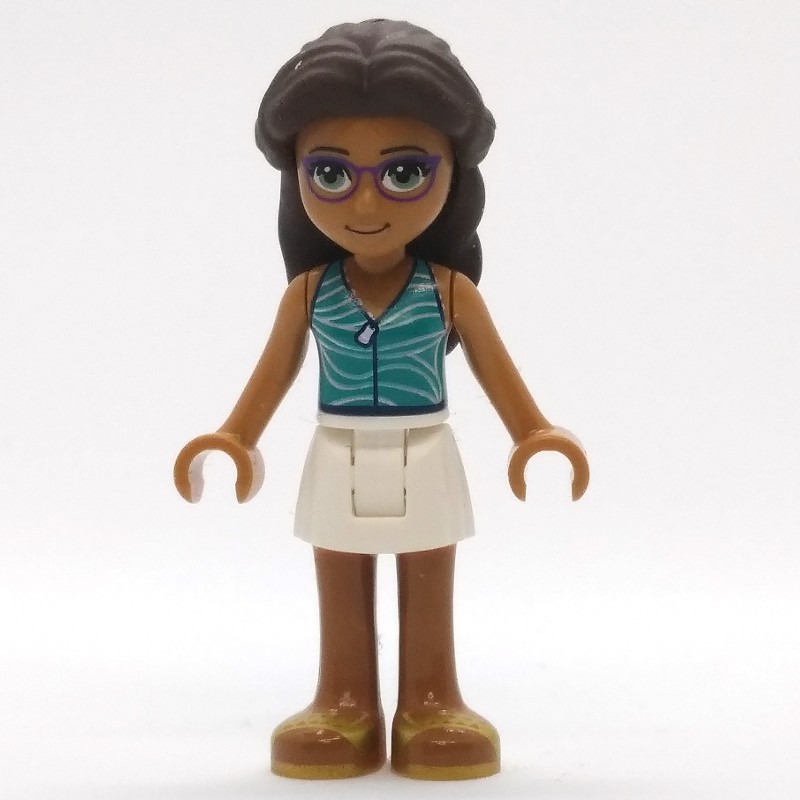 LEGO Set fig-012079 Layla - Dark Turquoise Top, White Skirt (2022 ...