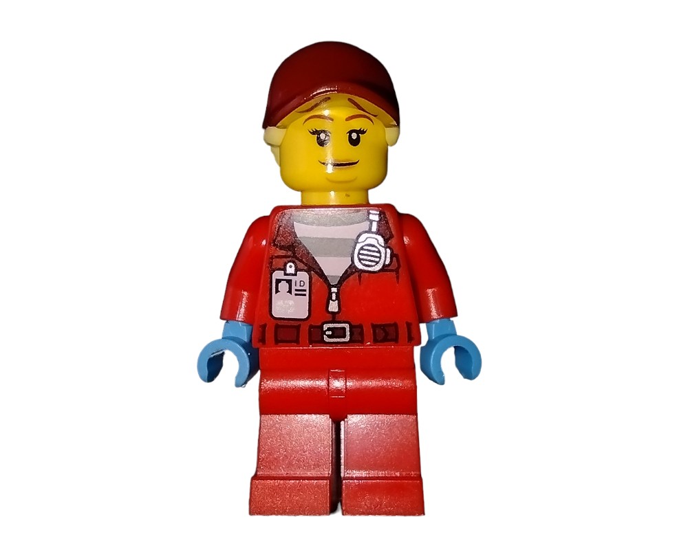 LEGO Set fig-012159 Criminal, Big Betty, Red Prison Uniform ...
