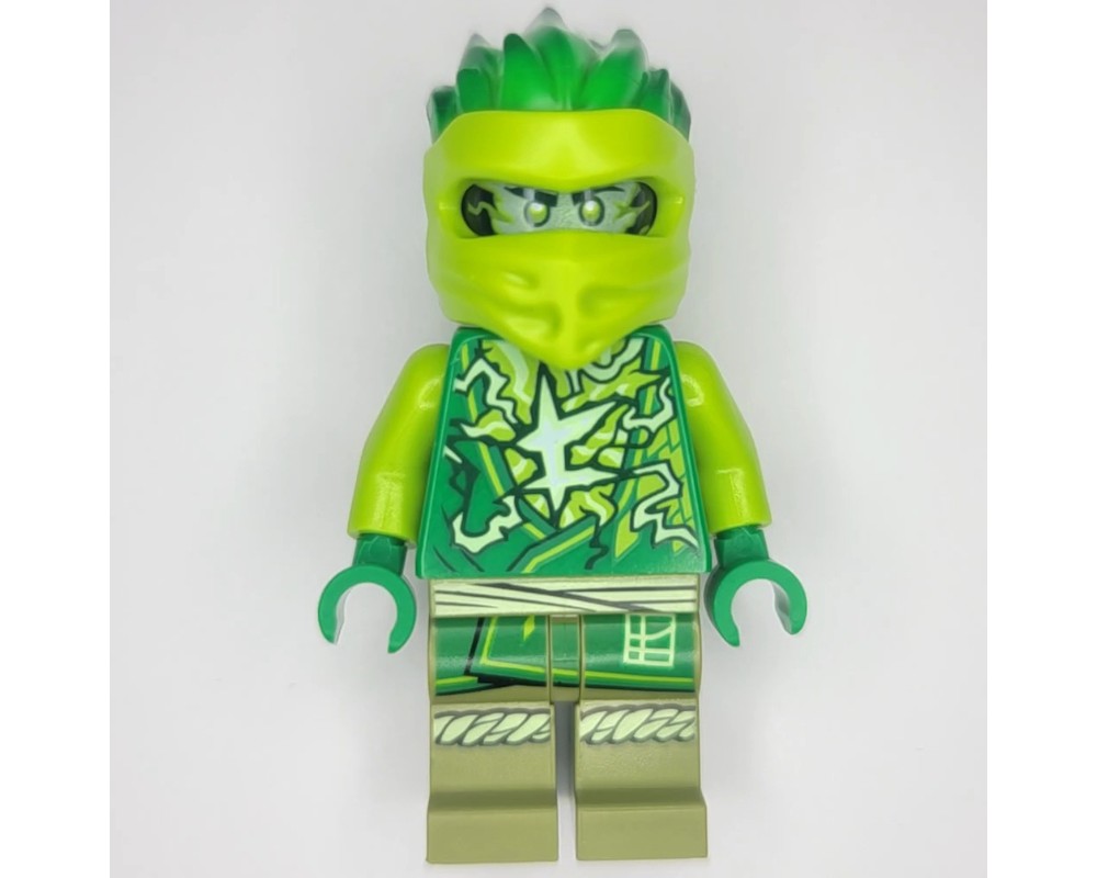 LEGO Set fig-012337 Lloyd - Spinjitzu Training, Trans-Green Head ...