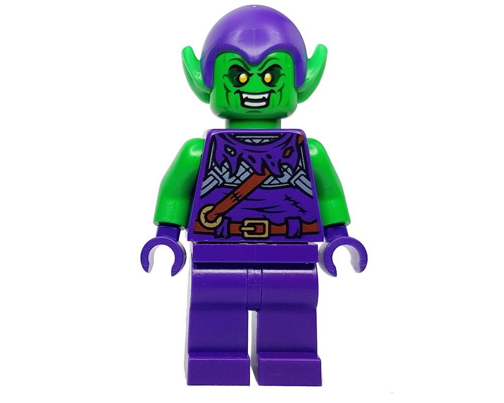 LEGO Set fig-012418 Green Goblin - Plain Legs | Rebrickable - Build ...