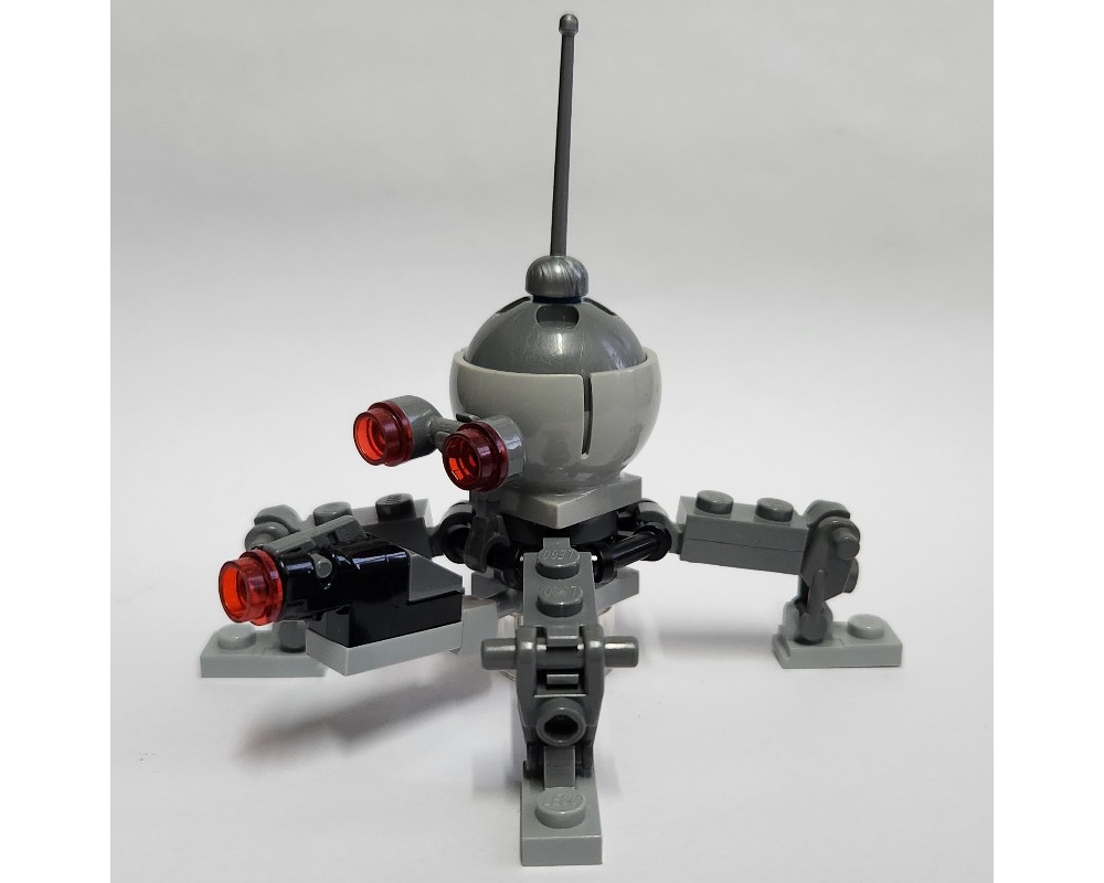 LEGO Set fig-012481 Dwarf Spider Droid, Dark Bluish Gray Dome, Shooter ...